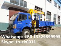 China new best seller forland 4*2 6.3tons truck with crane for sale, hot sale! factory sale forland truck mounted crane for sale