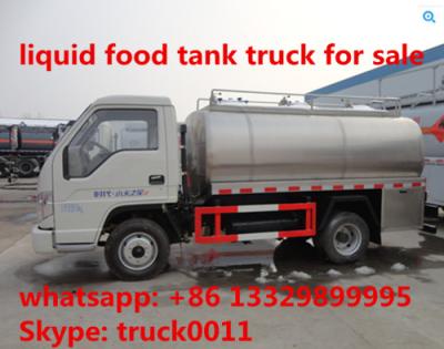 China 2020s new smallest 5cbm 304SS foodgrade milk tank truck for sale, fatory sale best price fresh milk  transported truck for sale