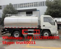 China 2020s new smallest 5cbm 304SS foodgrade milk tank truck for sale, fatory sale best price fresh milk  transported truck for sale