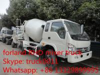 China 2017 new  high performance forland mini 3-4cbm LHD concrete mixer truck for sale, best price forland cement mixing truck for sale
