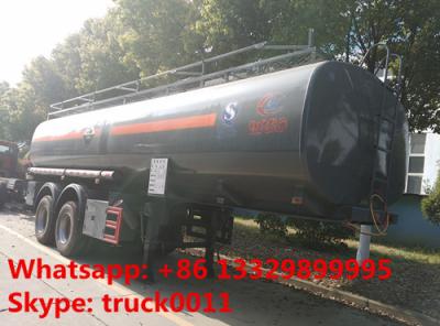 China 2 axles 25cubic meters chemical tank trailer for sale,2017s factory sale best price 25,000Liters chemical tank trailer for sale