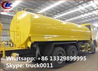 China Customized HOWO brand 6*4 LHD/RHD diesel 25cbm water tanker truck for sale, best price HOWO portable drinking truck for sale