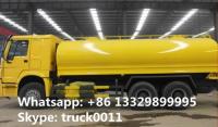 China Customized HOWO brand 6*4 LHD/RHD diesel 25cbm water tanker truck for sale, best price HOWO portable drinking truck for sale