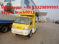 China JAC mini fast food truck,mobile food truck,fast food van 1.5 ton on sale, JAC brand gasoline ice-cream truck for sale for sale