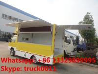 China JAC mini fast food truck,mobile food truck,fast food van 1.5 ton on sale, JAC brand gasoline ice-cream truck for sale for sale