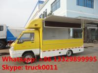 China JAC mini fast food truck,mobile food truck,fast food van 1.5 ton on sale, JAC brand gasoline ice-cream truck for sale for sale