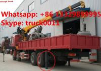 China Heavy duty SINO TRUK 8*4 HOWO 16tons Truck with Crane,factory sale best price Truck with XCMG Crane Truck with crane for sale