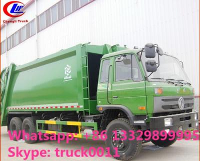 China hot sale best price dongfeng 4*2 LHD 18cbm compactor garbage truck. factory sale dongfeng 16m3 garbage compactor truck for sale