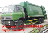China hot sale best price dongfeng 4*2 LHD 18cbm compactor garbage truck. factory sale dongfeng 16m3 garbage compactor truck for sale