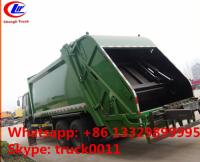 China hot sale best price dongfeng 4*2 LHD 18cbm compactor garbage truck. factory sale dongfeng 16m3 garbage compactor truck for sale