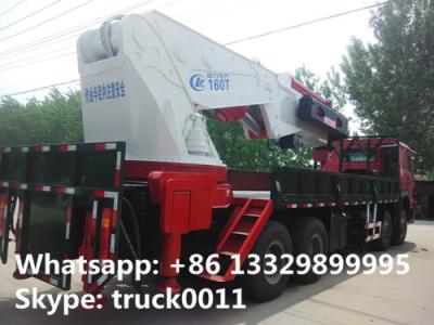 China high quality hot sale 8*4 SINOTRUK HOWO 80ton heavy duty truck with crane, best price SINO TRUK HOWO truck mounted crane for sale