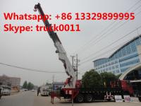 China high quality hot sale 8*4 SINOTRUK HOWO 80ton heavy duty truck with crane, best price SINO TRUK HOWO truck mounted crane for sale