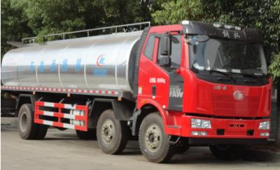 China China famous FAW 6*2 18000L LHD CLW brand milk tank truck for sale, Factory sale best price stainless liquid food truck for sale