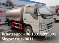China factory direct sale forland LHD/RHD 3m3 food grade milk tank truck, best price forland 5,000L milk tank truck for sale for sale