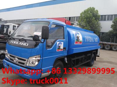 China cheapest price forland RHD 5000L stainless steel milk tank truck for sale, factory sale forland liquid food tank truck for sale