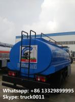 China cheapest price forland RHD 5000L stainless steel milk tank truck for sale, factory sale forland liquid food tank truck for sale
