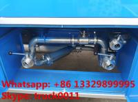 China cheapest price forland RHD 5000L stainless steel milk tank truck for sale, factory sale forland liquid food tank truck for sale