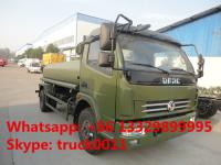 China DFAC DLK 6-7 ton water sprinkler truck exported to Congo, factpry sale best price stainless steel water tank truck for sale