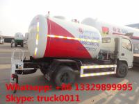 China good performance 5,500L lpg gas filling tank truck for retail and mobile selling, 2tons mobile lpg gas dispensing truck for sale