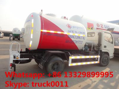 China good performance 5,500L lpg gas filling tank truck for retail and mobile selling, 2tons mobile lpg gas dispensing truck for sale