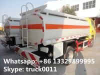 China forland 4*2 RHD 5000 liters fuel tanker truck for sale, Factory sale best price new forland 5m3 oil dispensing truck for sale