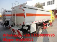 China forland 4*2 RHD 5000 liters fuel tanker truck for sale, Factory sale best price new forland 5m3 oil dispensing truck for sale
