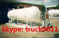 China New coming 100,000L skid mounted lpg cooking gas refilling station for sale, 100M3 mobile skid lpg gas filling plant for sale