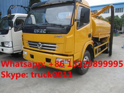 China hot sale dongfeng Euro  4  4cubic meters fecal suction truck, factory direct sale 4cubic meters vacuum suction truck, for sale