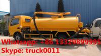 China hot sale dongfeng Euro  4  4cubic meters fecal suction truck, factory direct sale 4cubic meters vacuum suction truck, for sale