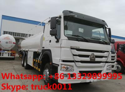 China Sinotruck Howo 6x4 oill truck 20,000 litres to 25,000 litres oil tanker truck ,Best price new diesel tanker truck for sale