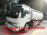 China JAC 4*2 LHD mini 5 cubic meters refuler truck for sale, factory direct sale JAC new 5 cubic meters oil dispensing truck for sale