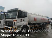China Hot Sale Foton Auman 20000 liters heavy duty oil tank truck, factory sale oil delivery trucks exported to Turkmenistan for sale