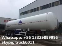 China CLW brand triples BPW/FUWA axles 25tons bulk lpg gas tank trailer for sale, ASME standard cooking gas trailer for sale for sale