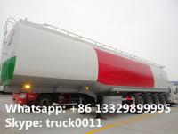 China 4 axles carbon steel fuel tank trailer 50000 liters fuel tank semi trailer fuel tank semi trailer for sale for sale