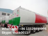 China 4 axles carbon steel fuel tank trailer 50000 liters fuel tank semi trailer fuel tank semi trailer for sale for sale