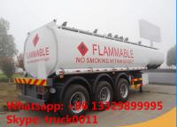 China Kenya oil gasoline diesel petrol 35000L~60000Liters tanker truck trailer 3 axles 35000L fuel tanker trailer for sale for sale