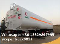 China 42000L diesel gasoline fuel transport tanker trailer 42m3 tanzania oil tanker semi trailer, CLW triple axles fuel tank t for sale