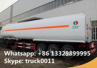 China 42000L diesel gasoline fuel transport tanker trailer 42m3 tanzania oil tanker semi trailer, CLW triple axles fuel tank t for sale