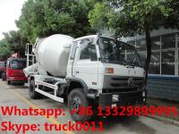 China Dongfeng 4*2 LHD Euro 3 Yuichai engine 6cbm cement mixer truck for sale, factory sale 4*2 mixer drum mounted on truck for sale
