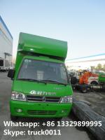 China Bottom price mini DongFeng mobile food truck for sale, cheapest price gasoline mobile fast food vending truck for sale for sale