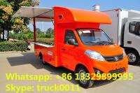 China CLW5030XSHB5 forland Jiatu Euro 5 gasoline mini forland food truck for sale, hot sale LHD mobile gast food vending truck for sale