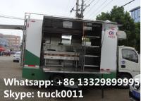 China 4x2 diesel 120hp mobile chinese food truck, dongfeng 4*2 LHD mobile kitchen vehicle, hot sale fast food truck for sale for sale