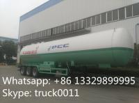 China 58000 litres capacity truck trailer for lpg gas , lpg trailer, hot sale 24.57tons bulk bullet lpg gas tank  trailer for sale