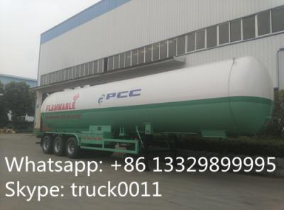 China 58000 litres capacity truck trailer for lpg gas , lpg trailer, hot sale 24.57tons bulk bullet lpg gas tank  trailer for sale