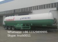 China 58000 litres capacity truck trailer for lpg gas , lpg trailer, hot sale 24.57tons bulk bullet lpg gas tank  trailer for sale