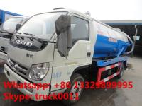 China Bottom price new products vacuum sewer suction and flushing truck, best seller export model forland 5 cubic meters sewag for sale