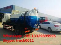 China Bottom price new products vacuum sewer suction and flushing truck, best seller export model forland 5 cubic meters sewag for sale