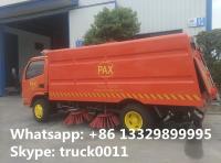China factory euro3 low price 5000 liters RHD road sweeper for sale,CLW brand 4*2 95hp street sweeper truck for sale for sale