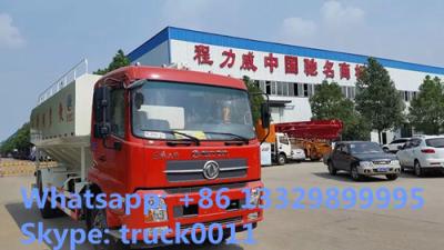 China Dongfeng 8tons-12tons electronic poultry feed delivery truck for sale, hot sale 20m3 bulk animal bulk feed tank truck for sale