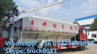China Dongfeng 8tons-12tons electronic poultry feed delivery truck for sale, hot sale 20m3 bulk animal bulk feed tank truck for sale